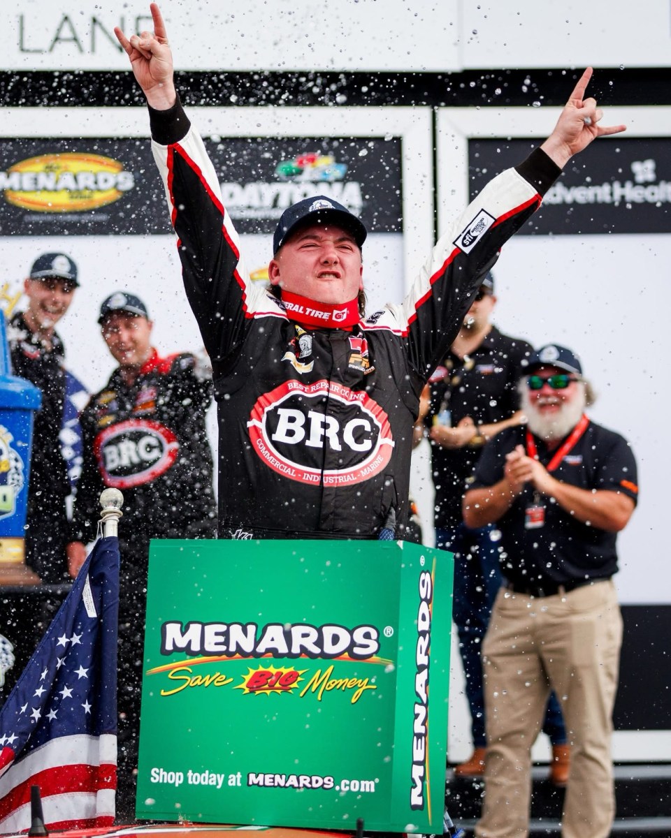 Brenden “Butterbean” Queen Wins ARCA Series Opener in a Wreck Filled ...